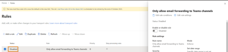 How To Allow Auto-forwarding To Teams Channels - Nikki Chapple
